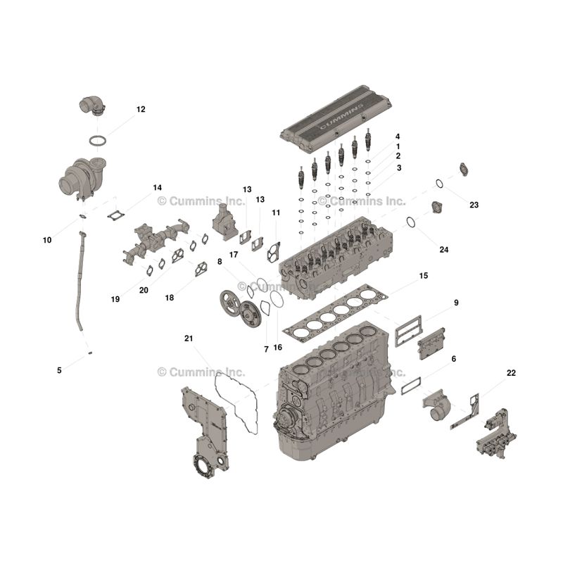 Juego de empaquetadura superior 4352144 - Cummins