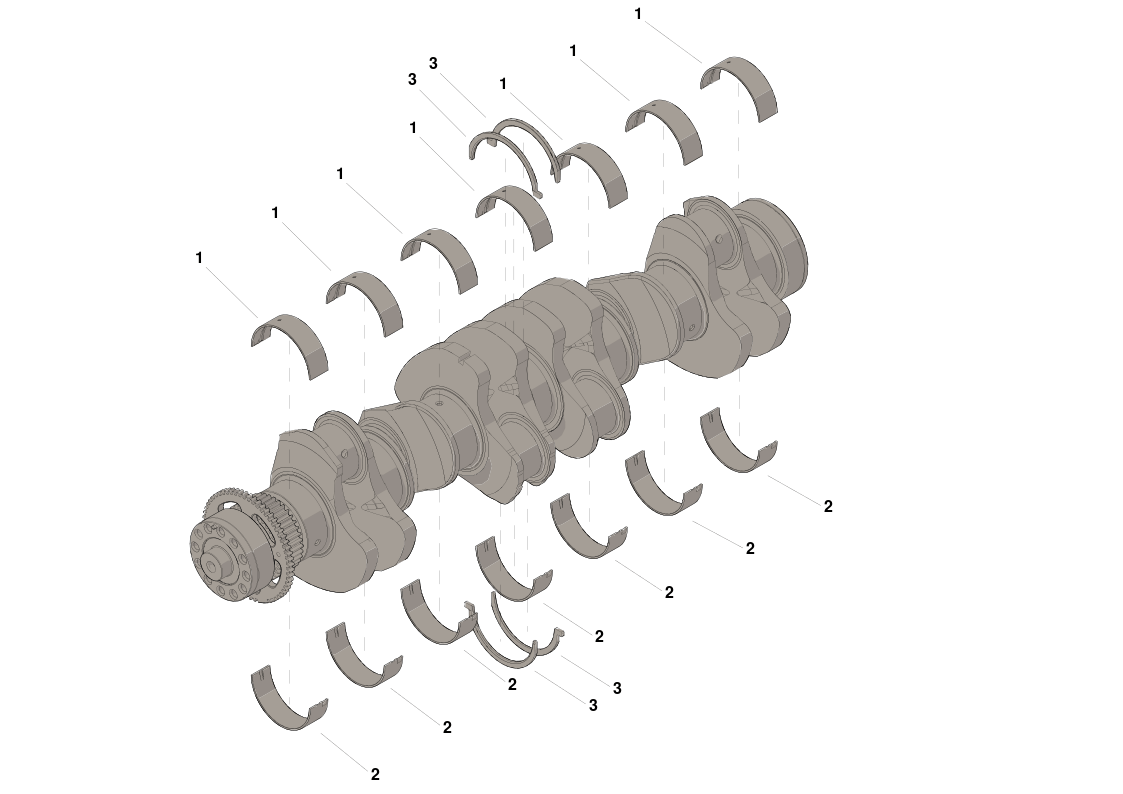 Set de metales de bancada Cummins 5406110-00 - Cummins